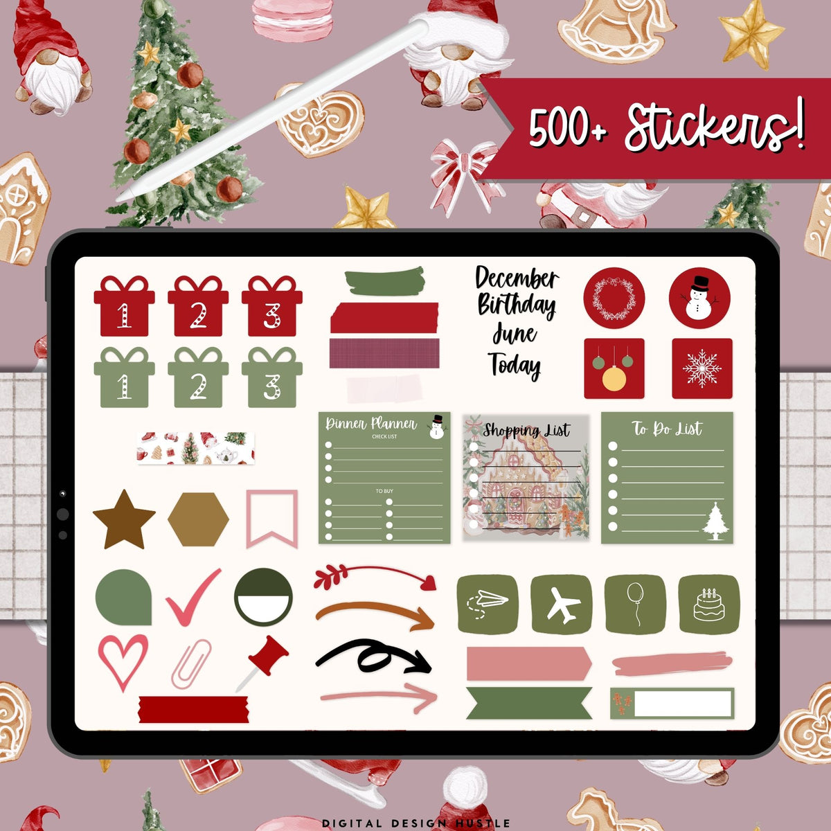 Digital Advent Calendar With Stickers & Free Christmas Printables ...